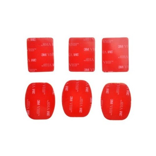 סט 6 מדבקות 3M לתושבת קמורה ושטוחה