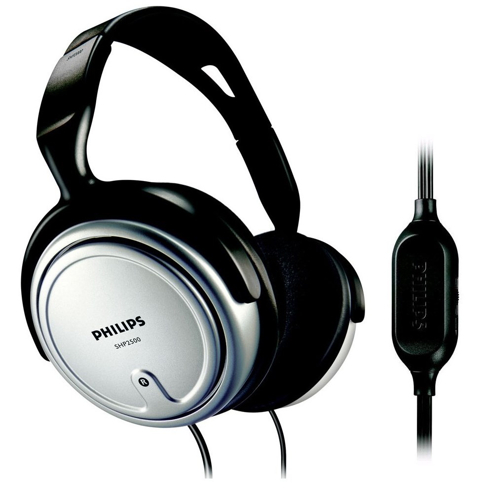 אוזניות לטלוויזיה עם כבל 6 מטר Philips SHP2500