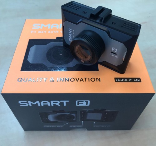 מצלמה לרכב עם ממשק בעברית ועמידות לחום Smart F1