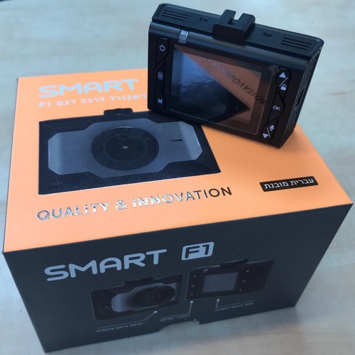 מצלמה לרכב עם ממשק בעברית ועמידות לחום Smart F1